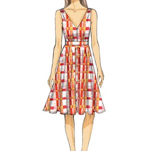 Sewing Pattern for Misses DEEP-V DRESSES, Vogue Pattern V9053, Womens ...