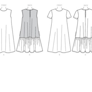 Sewing Pattern for Womens Dress, Vogue Pattern V9237, Womens Loose Fit ...