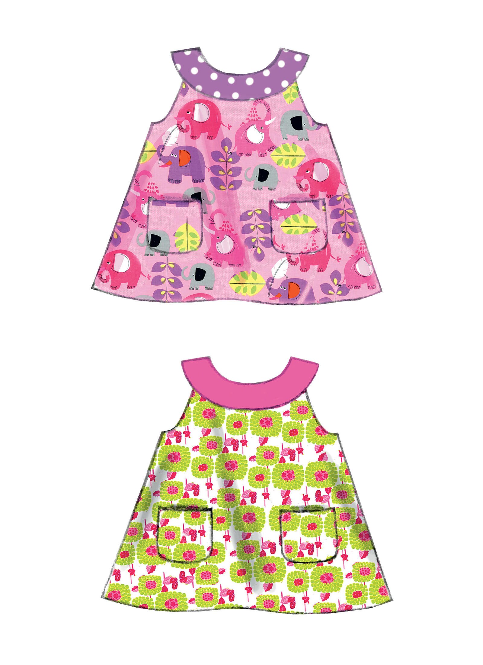 Sewing Pattern For Infants Reversible Top Dresses Etsy sewing-pattern-for-infants-reversible-top-dresses-etsy