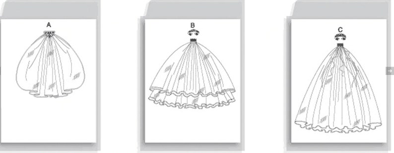 Sewing Pattern for Bridal HEADPIECE Bridal Veils in Three - Etsy