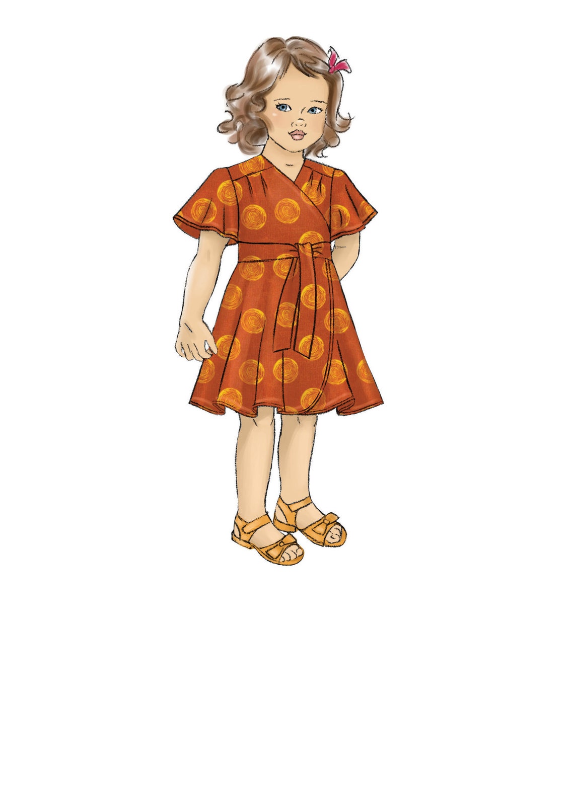 Sewing Pattern Womens & Girls Wrap Dress Butterick Pattern | Etsy