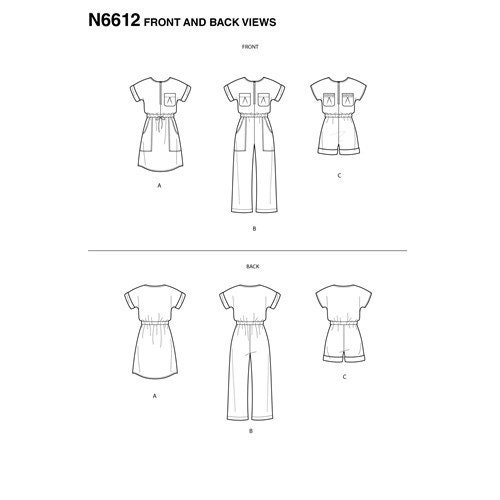 Sewing Pattern for Girls Jumpsuit Romper and Dress New Look | Etsy