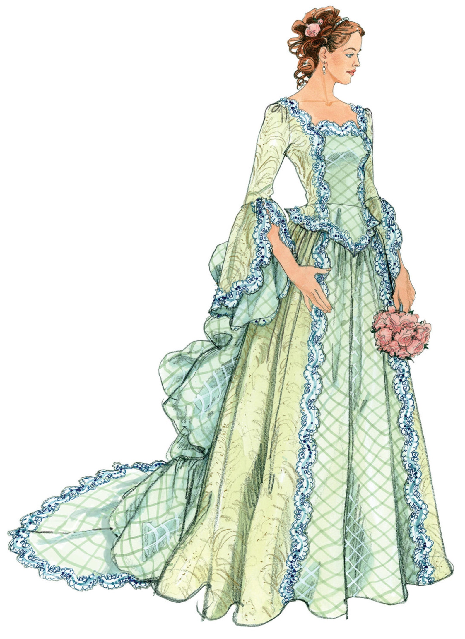 Sewing Pattern for Womens Costume Dress, Mccall's Pattern M6097 ...