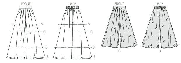 Sewing Pattern for Womens' Wide-leg Shorts Culottes and - Etsy