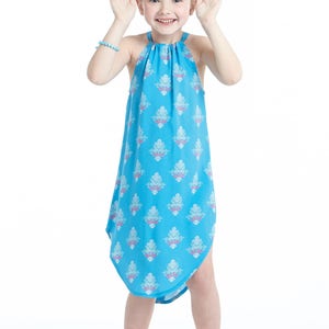 Sewing Pattern Children's/girls' Gathered Neckline Sleeveless Dresses ...