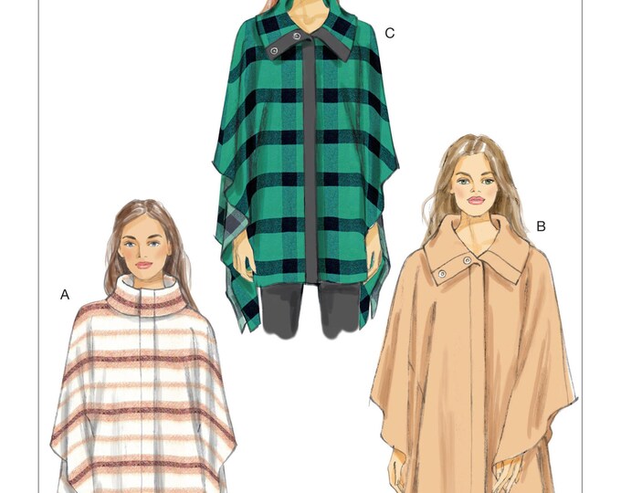 Sewing Pattern for Womens Capes, Vogue Pattern V9211, Womens Cape ...