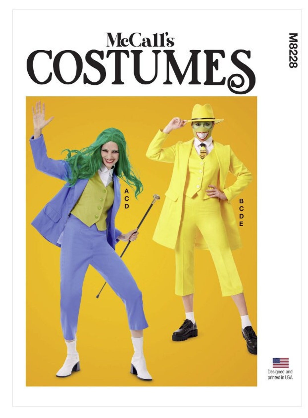 Sewing Pattern for Womens Costumes, Mccall's Pattern M8228, Womens ...