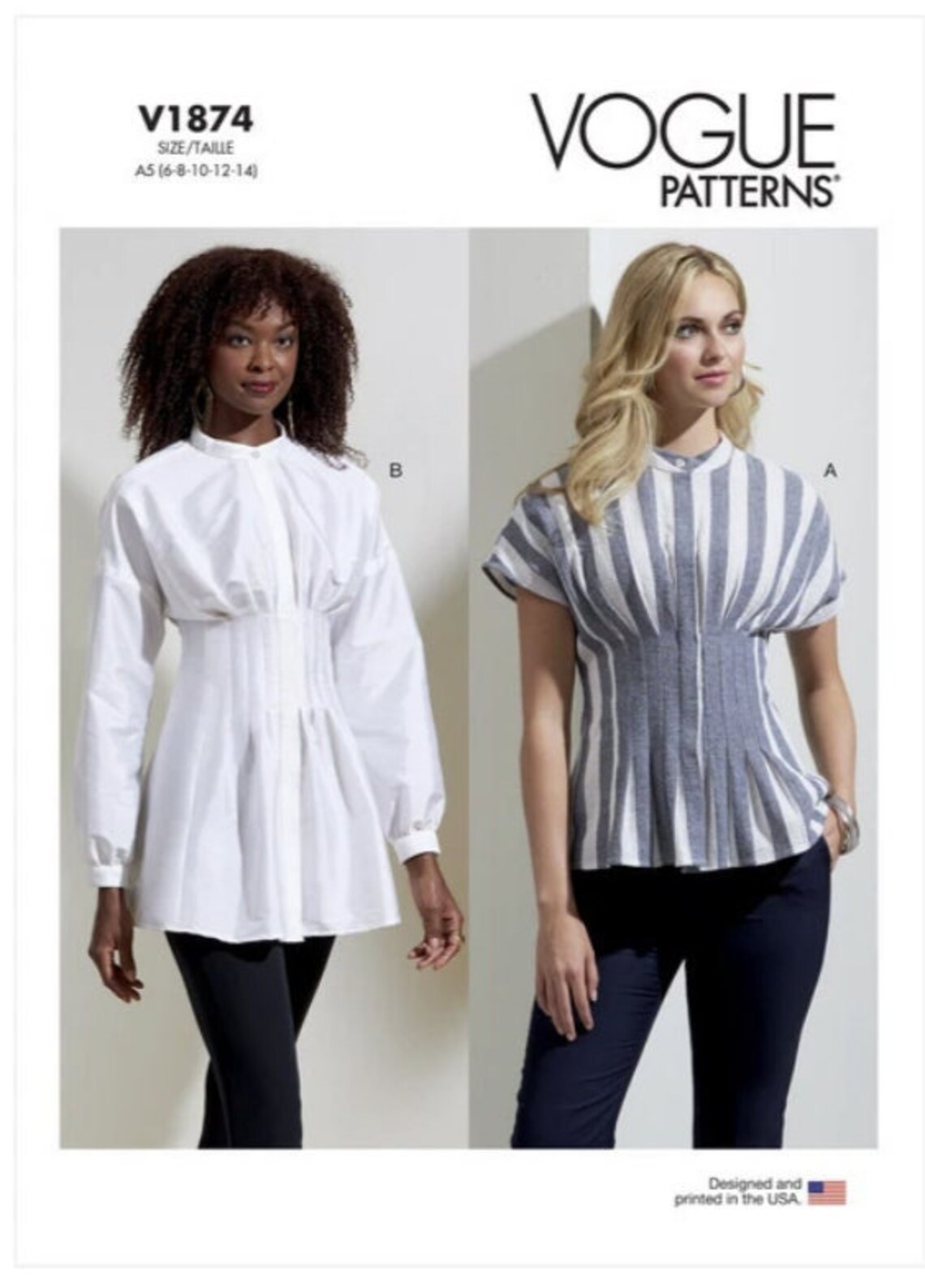 Sewing Pattern for Womens Tops Vogue Pattern V1874 Womens - Etsy