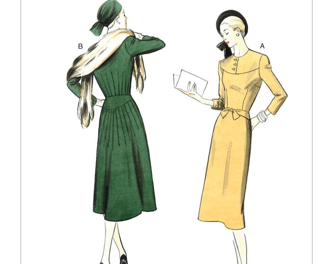 Sewing Pattern for Misses Dress, Vogue Pattern 9327, Womens Dress ...