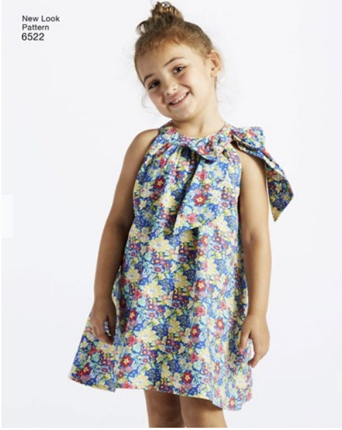 Sewing Pattern for Girls Dress in Sizes 3 to 14 New Look | Etsy