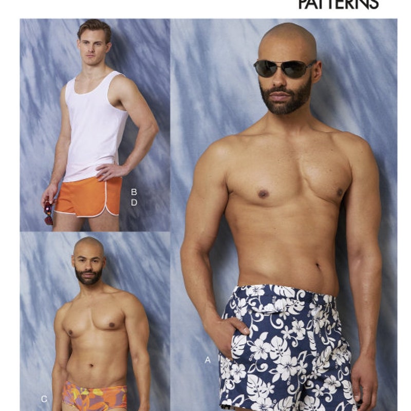 Mens Swim Trunks Pattern - Etsy