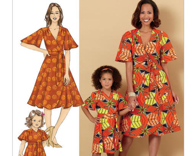 Sewing Pattern Womens & Girls Wrap Dress Butterick Pattern - Etsy