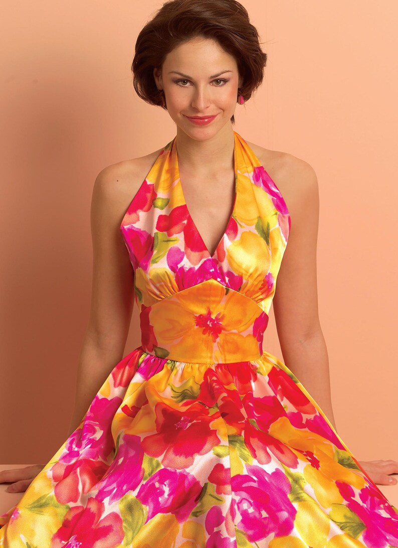 Sewing Pattern for Womens' Deep V-neck Dress Butterick - Etsy