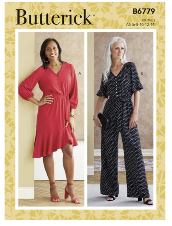 Sewing Pattern for Womens Dress or Jumpsuit Butterick Pattern - Etsy