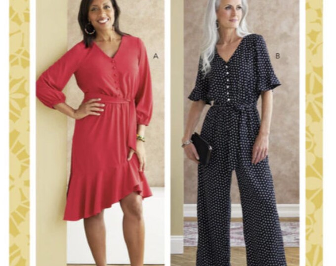 Sewing Pattern for Womens Dress or Jumpsuit, Butterick Pattern B6779 ...