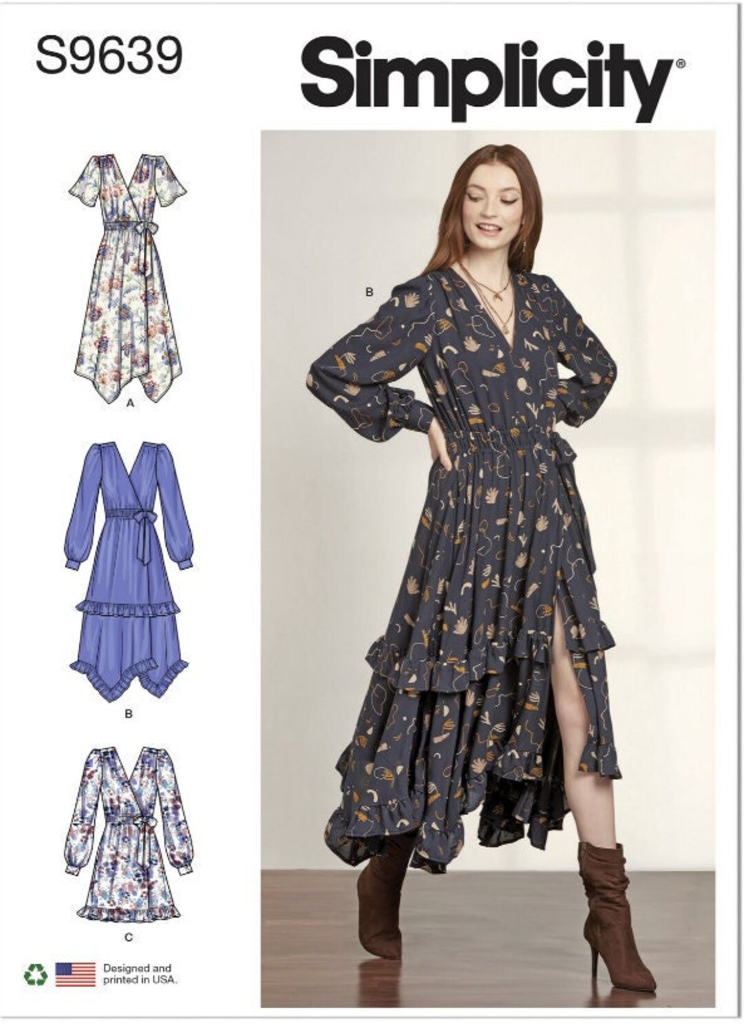 Sewing Pattern for Womens Dresses, Simplicity Pattern S9639, Womens ...