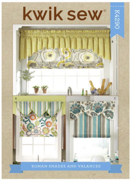 Sewing Pattern for Roman Shades & Valances Kwik Sew Pattern - Etsy