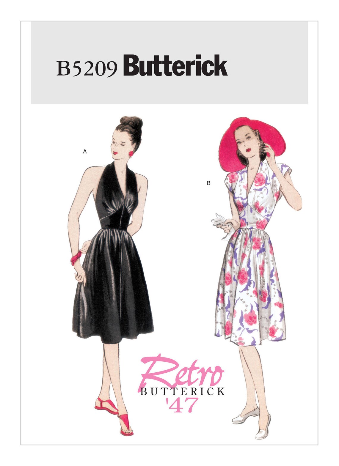 Sewing Pattern for Womens' Deep V-neck Dress Butterick - Etsy