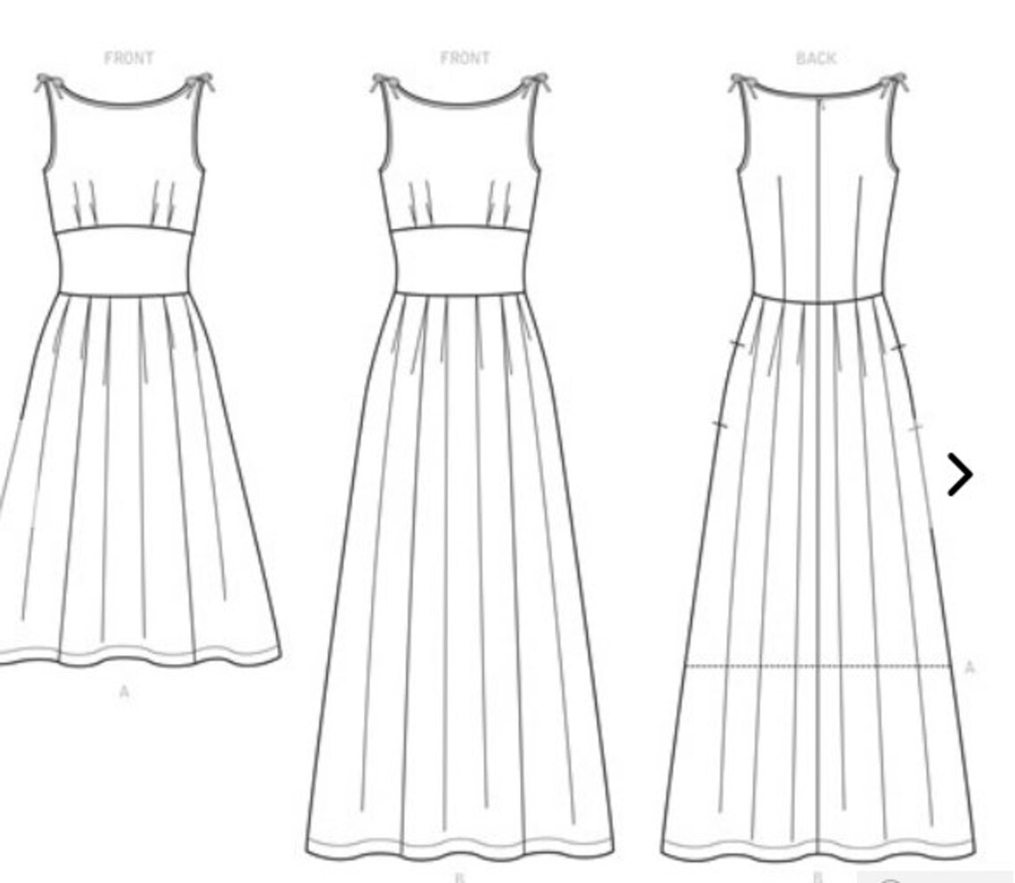 Sewing Pattern for Womens Dresses in Two Lengths New Look - Etsy