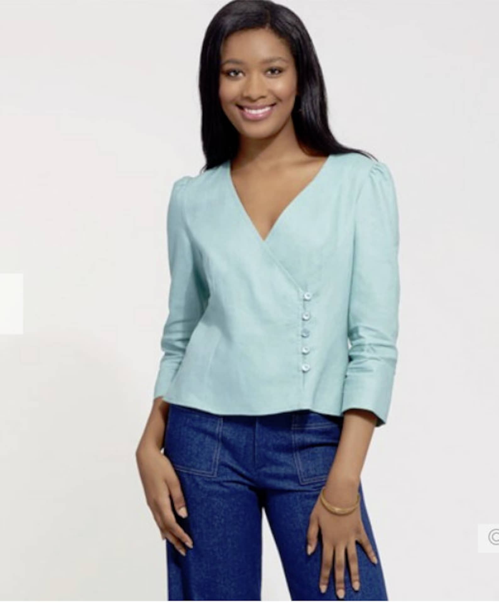 Sewing Pattern for Womens Top in Misses Sizes 8 to 20, Easy Sew Wrap ...