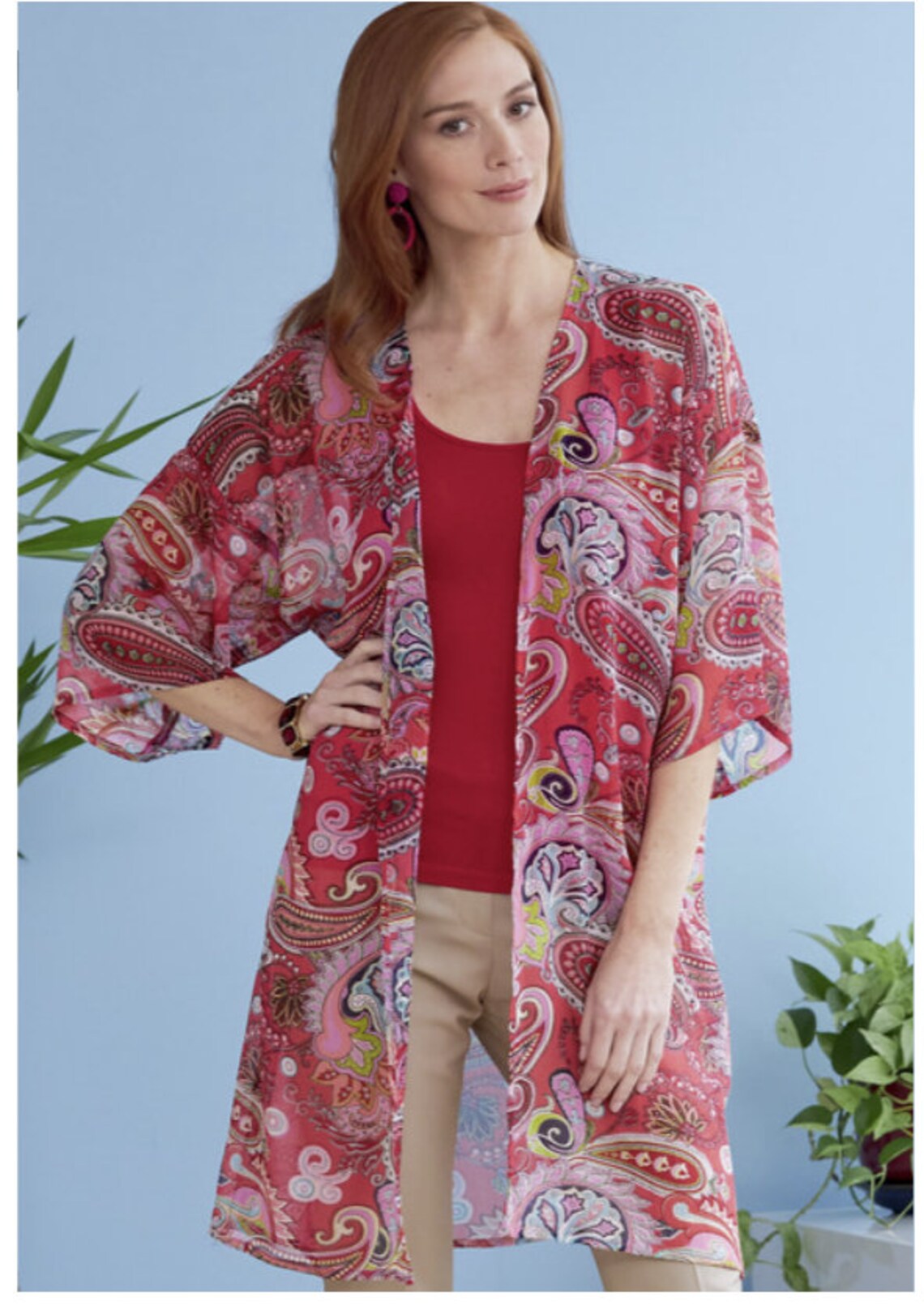 Sewing Pattern for Womens Open-front Kimonos, Butterick Pattern B6176 ...