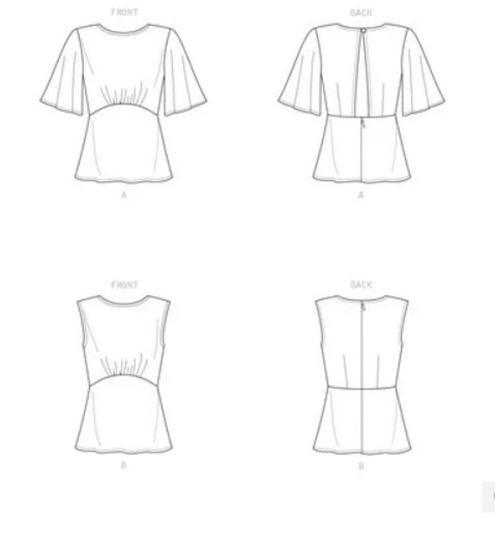 Sewing Pattern for Womens Tops in Misses Sizes, Great Summer Tops, New ...