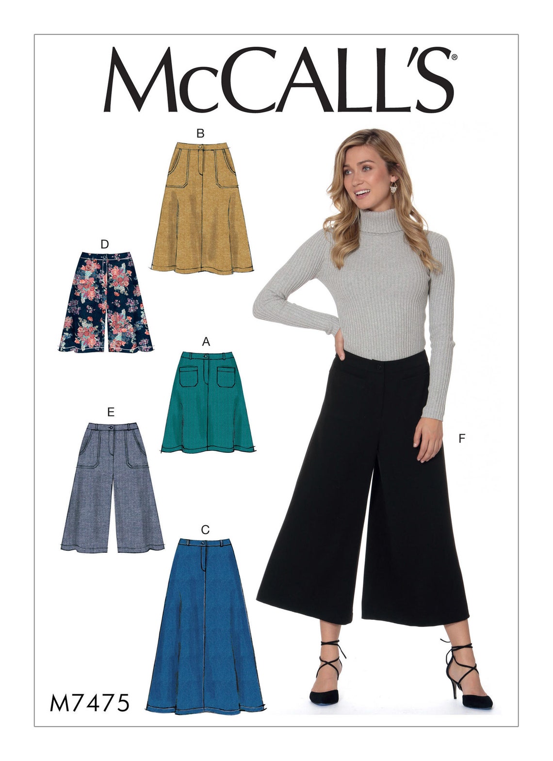 Sewing Pattern for Womens' Wide-leg Shorts Culottes and - Etsy