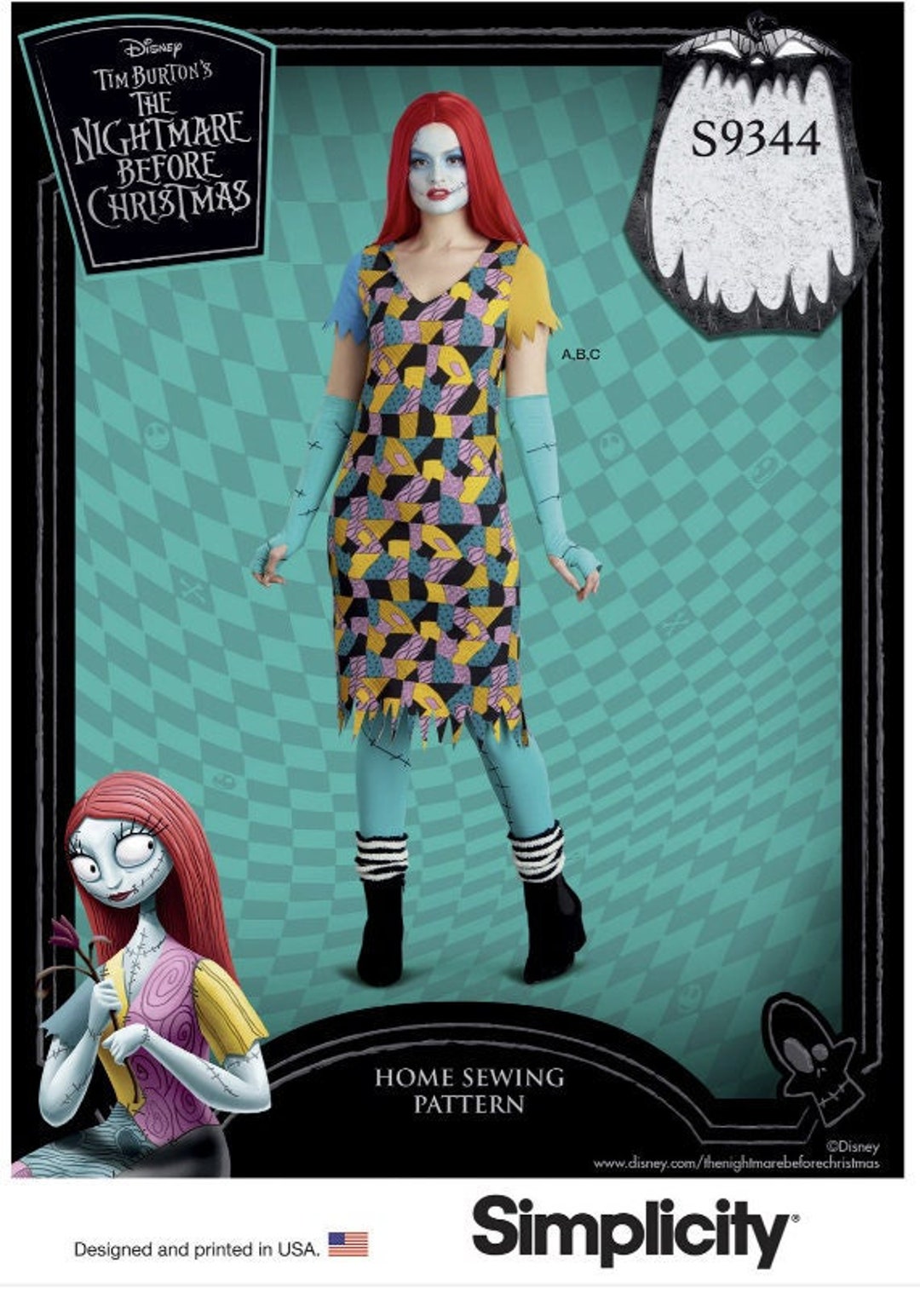 Sewing Pattern for Womens Nightmare Before Christmas SALLY Costume ...