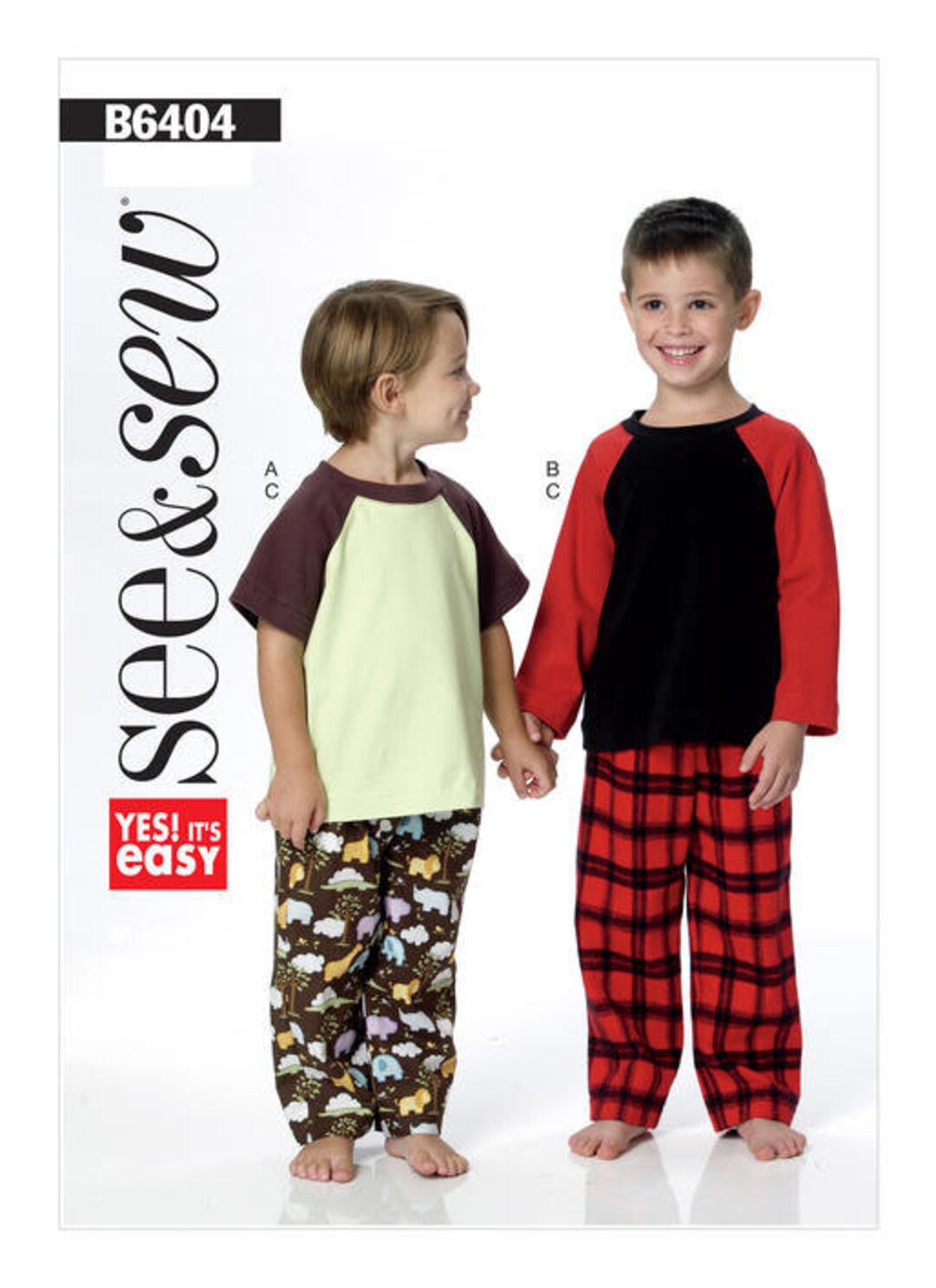 Sewing Pattern for Children's Boys Pajamas Butterick SEE - Etsy