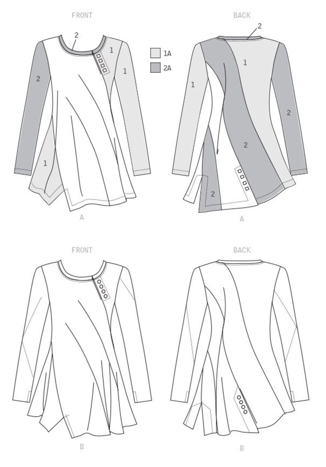 Sewing Pattern for Womens TOPS in Reg & Plus Sizes Vogue - Etsy