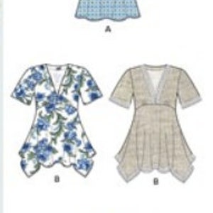 Sewing Pattern for Womens Tunic Tops, New Look Pattern 6452, New ...