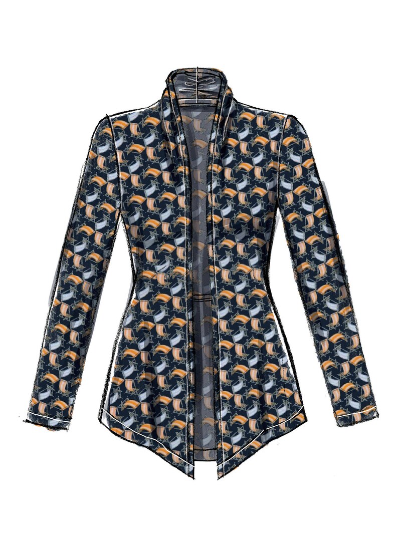 Sewing Pattern for Misses' Gathered Collar Jackets and - Etsy