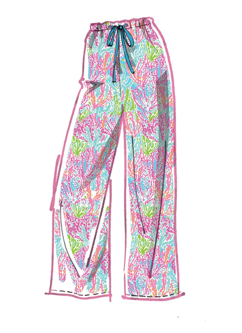 Sewing Pattern for Womens Drawstring Shorts and Pants With | Etsy