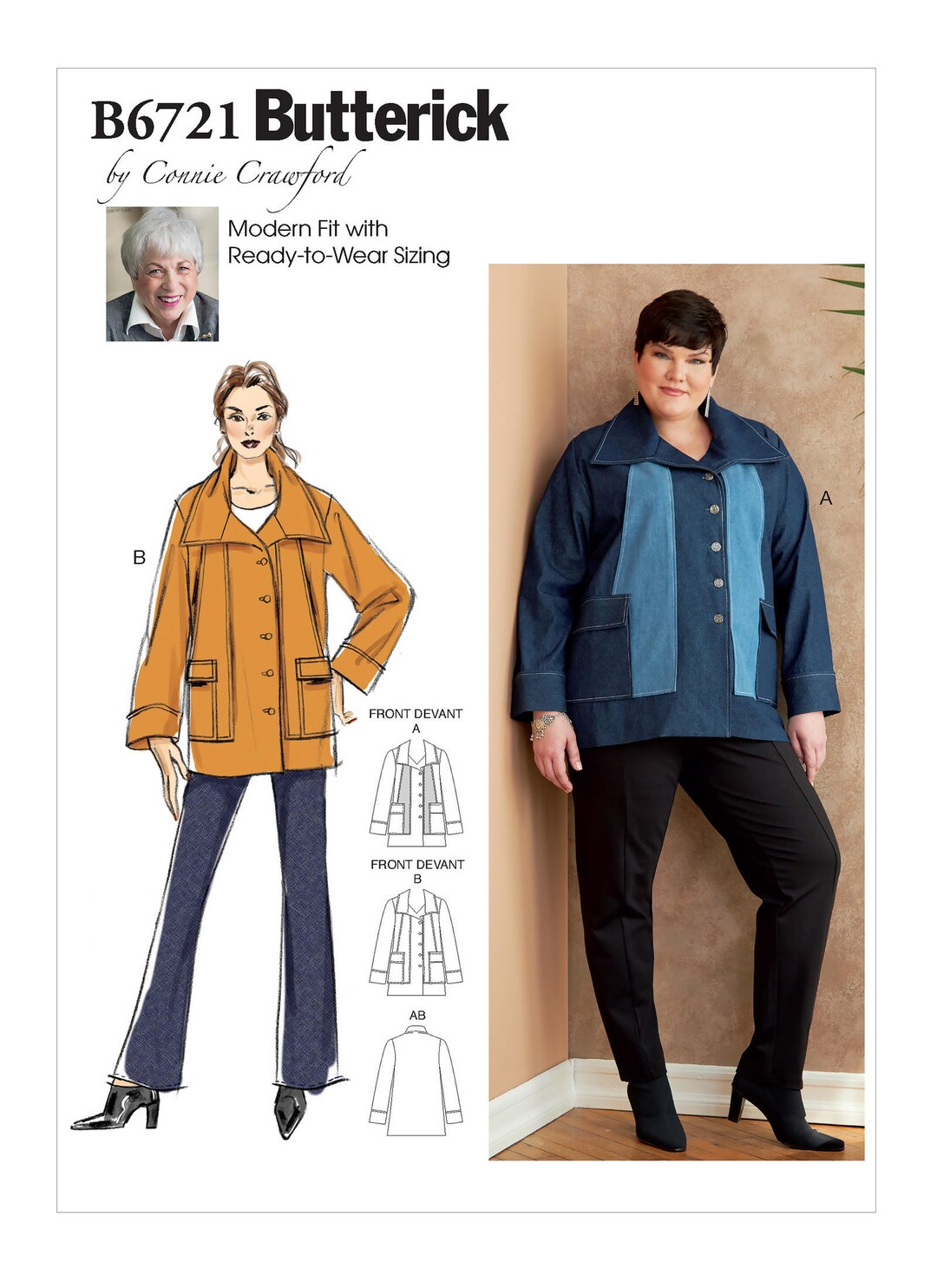 Sewing Pattern for Misses'/women's Jacket - Connie Crawford, Butterick ...