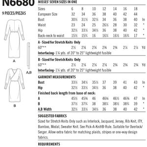 Sewing Pattern for Womens Dress, New Look Pattern N6680, New Pattern ...