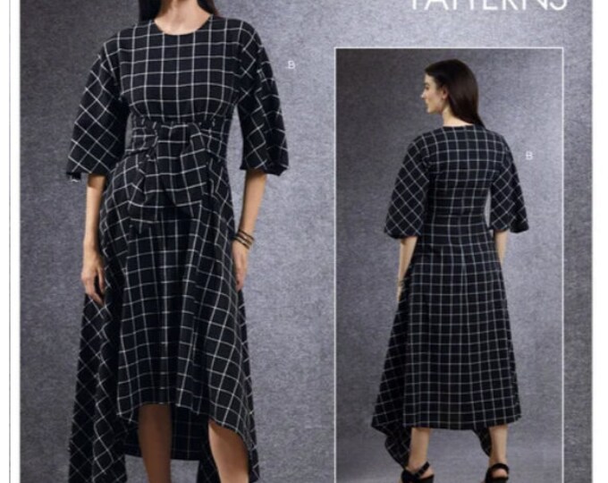 Sewing Pattern for Misses DEEP-V DRESSES, Vogue Pattern V9053, Womens ...