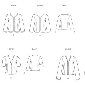 Sewing Pattern for Womens Jackets, New Look N6789, New Pattern, Womens ...