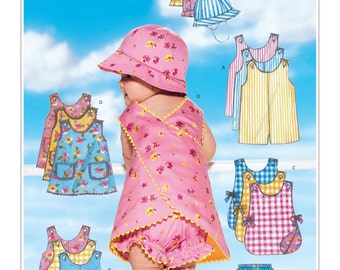 Butterick Sewing Pattern B5625 Baby Jumper Dress, Romper, Panties ...