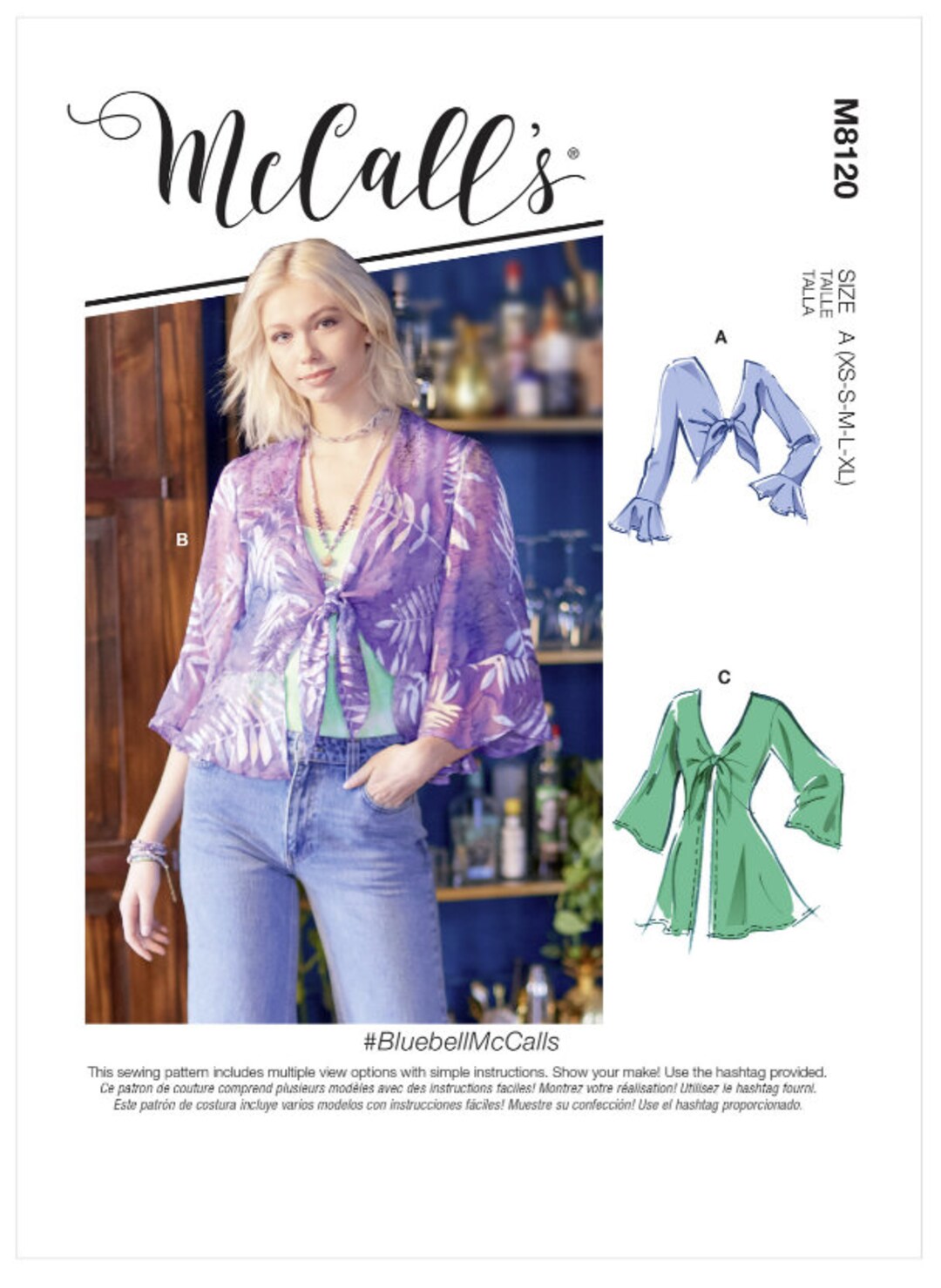 Sewing Pattern for Womens Jackets, Mccalls Pattern M8120, Womens ...