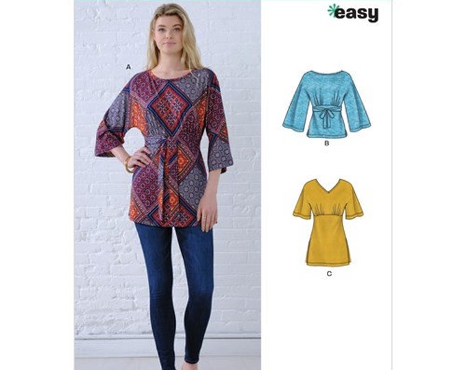 Sewing Pattern for Womens' TUNIC TOPS, Vogue Pattern V9348, Easy Sew ...