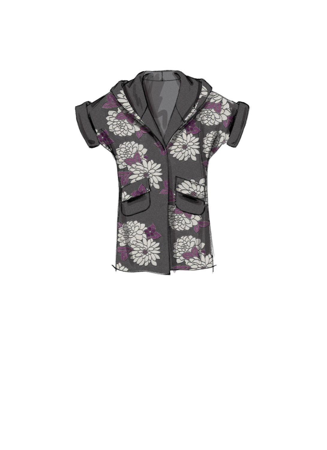 Sewing Pattern for Womens' Open-front Jackets Shawl Collar Hood, Mccall ...