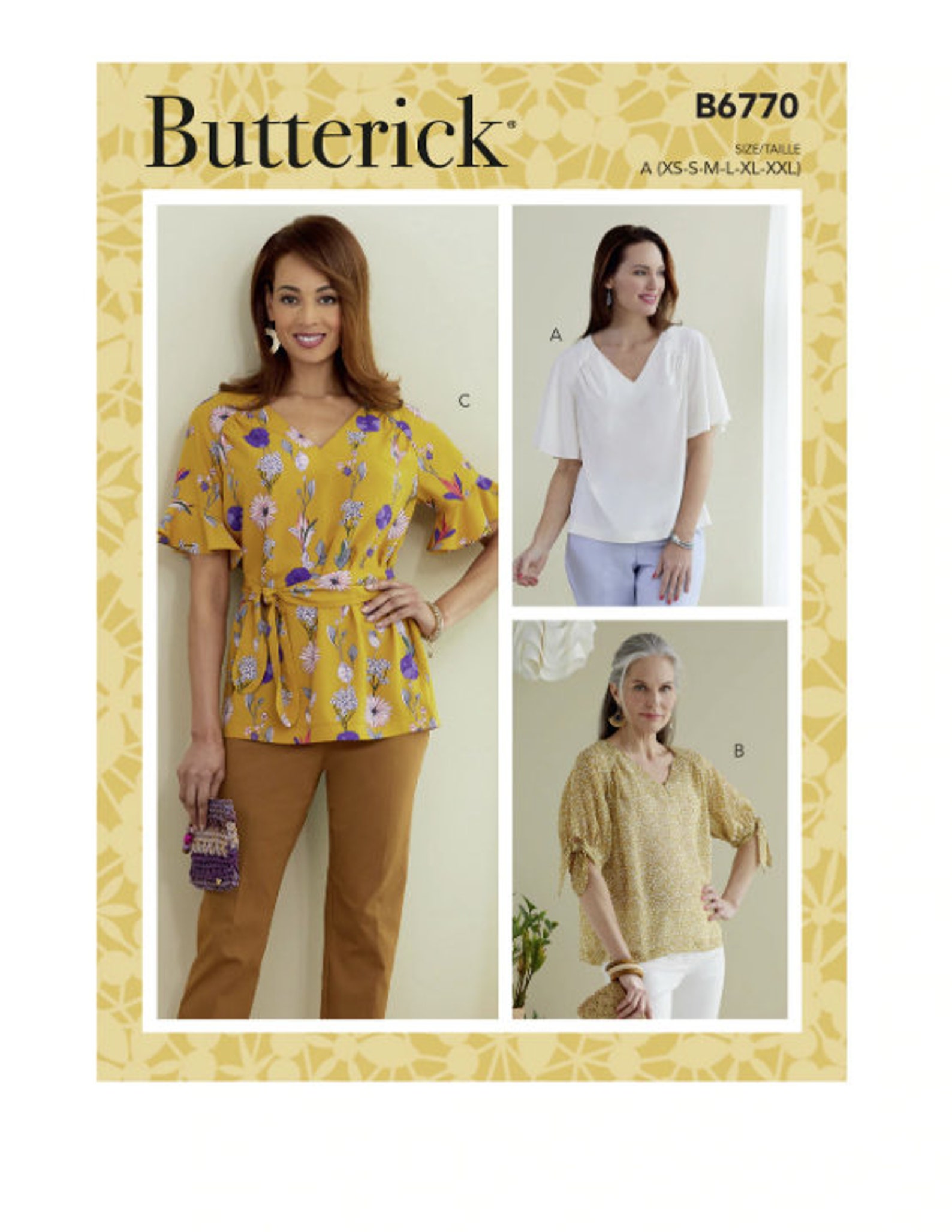 Sewing Pattern Womens Tops Butterick Pattern B6770 New | Etsy