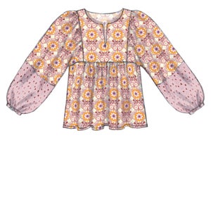 Sewing Pattern for Womens' Gathered Tops and Tunic, Mccall's Pattern ...