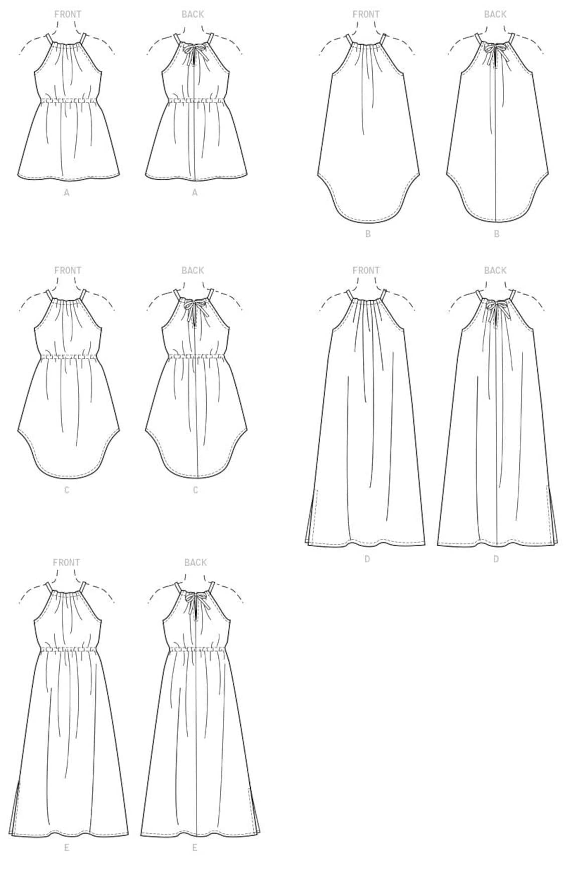 Sewing Pattern Children's/girls' Gathered Neckline - Etsy