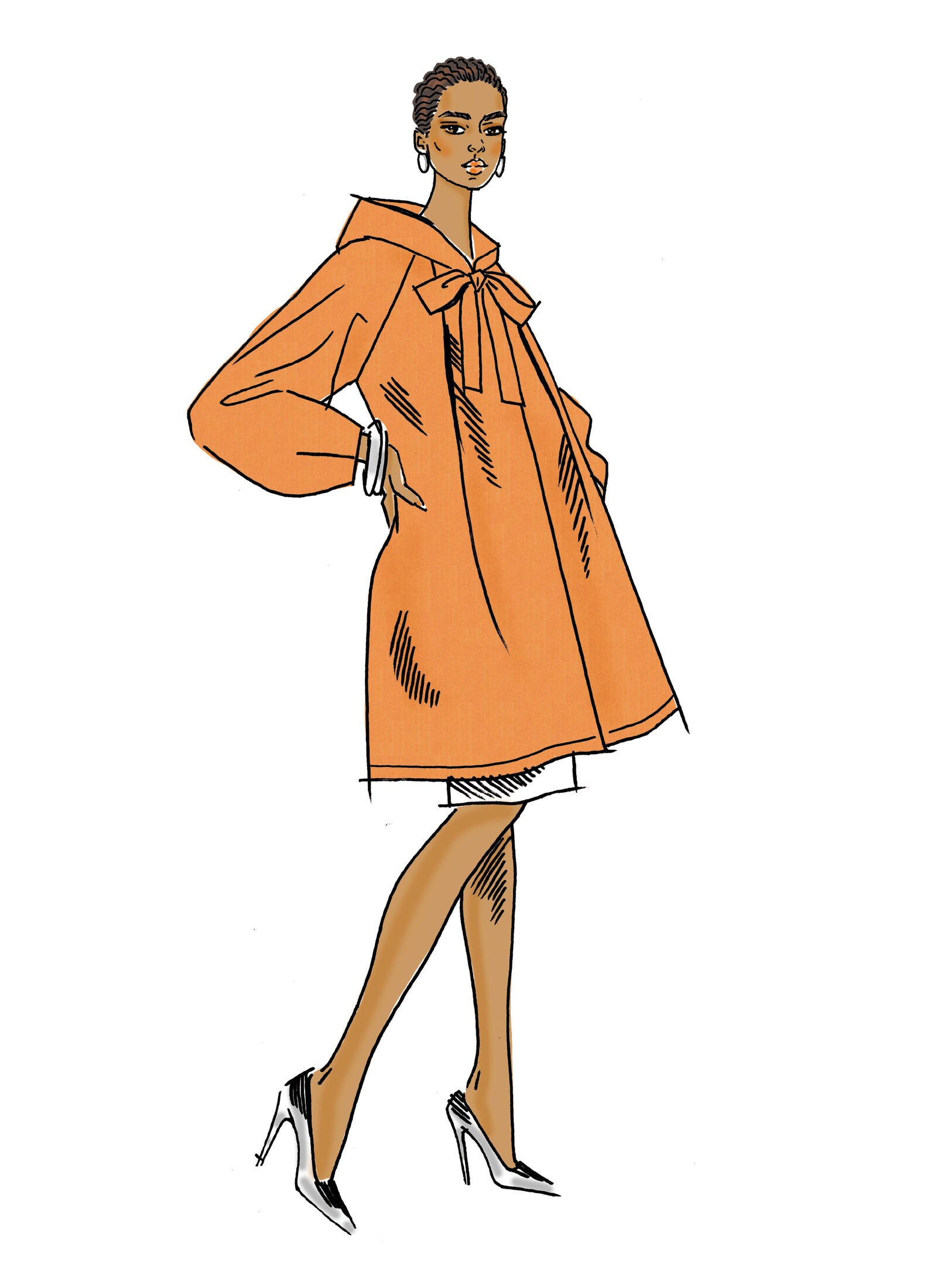 Sewing Pattern for Womens Coat, Vogue Pattern V9340, Womens Very Loose ...