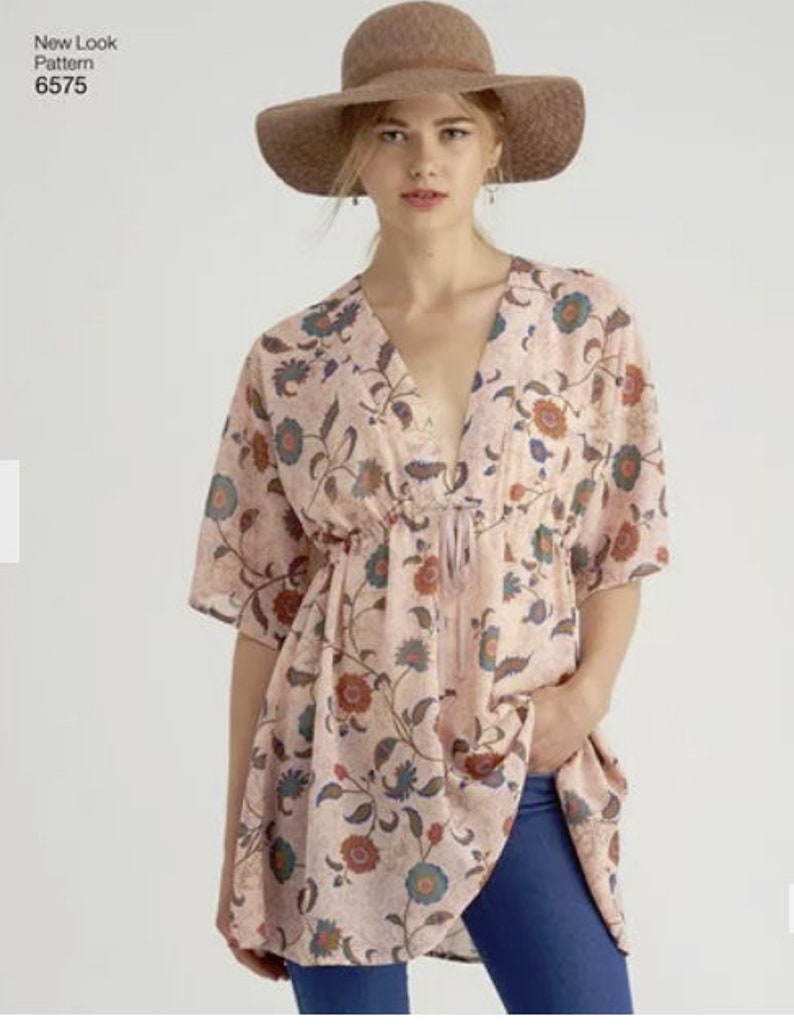 Sewing Pattern for Womens Top in Misses Sizes 6 to 24, Easy Sew Boho ...