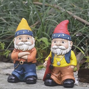 Fairy Garden Miniature GNOME, Handsome Gnomes, Garden Gnome, Miniature ...