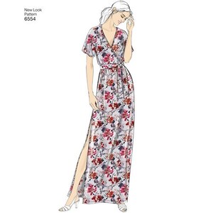 Sewing Pattern for Womens Jumpsuit and Dress, New Look 6554, New ...
