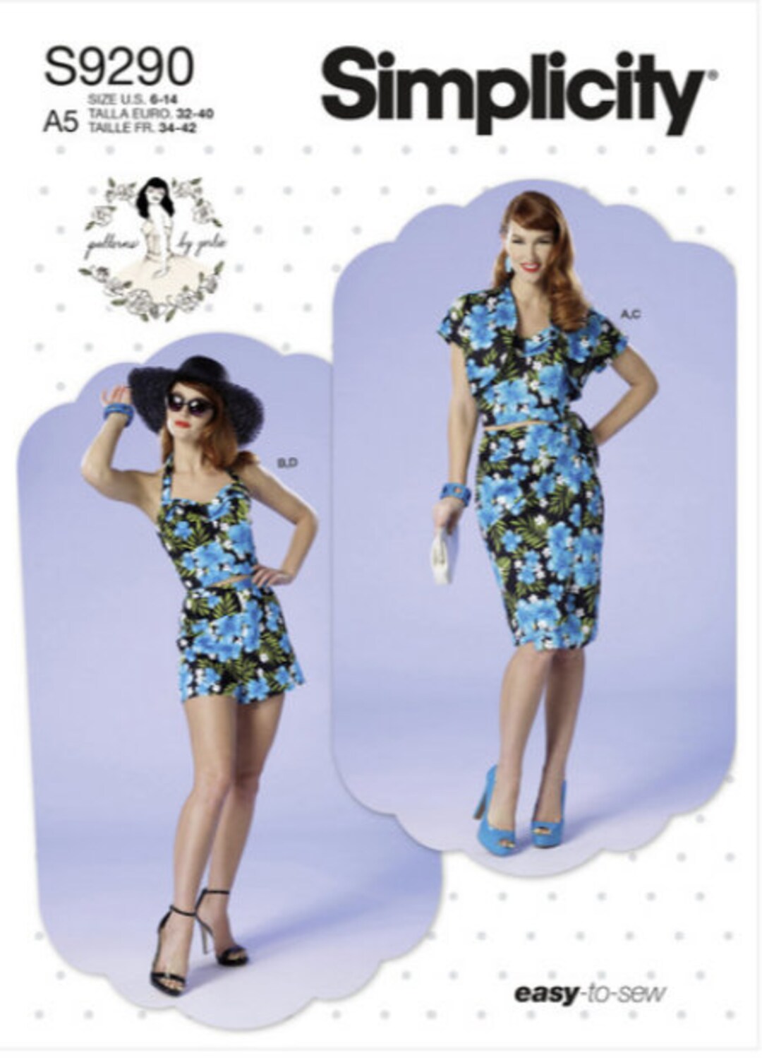 Sewing Pattern for Womens Reg & Petite Bolero, Bustier, Sarong and Shorts, Simplicity Pattern ...