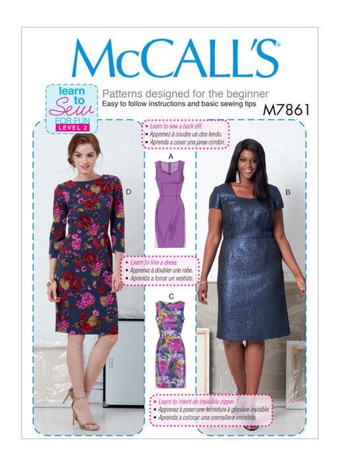 Sewing Pattern for Womens Dress in Misses and Womens Sizes, Mccall's ...